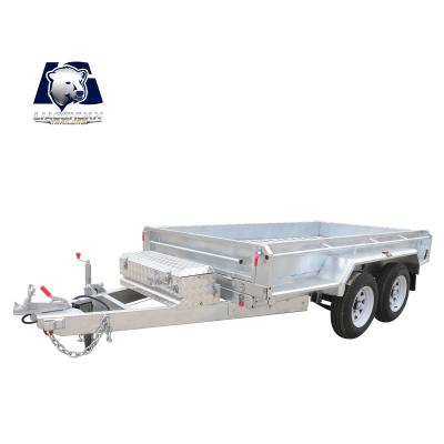 China 3000kg ATM Hot-Dip Galvanized Hydraulic Tipper Trailer with Electric Brake for Heavy-Duty Use for sale