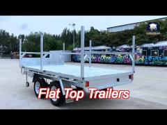 hot dip galvanised plant trailer atm 3000kg flat bed trailer