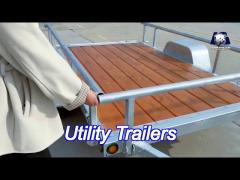wooden board utility cargo trailers silver galvanised box trailers atm 1500kg