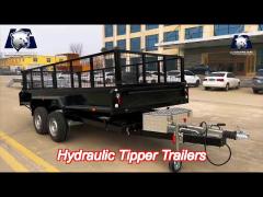 eu 14x6 hydraulic single-axis tipper painting trailer 3500kg atm (electric brake)