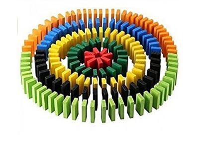 China 100pcs Authentic Basswood Standard Wooden Rally Dominoes Block Kits, Playing Racing Educational Toys for Promotion Gifts for sale