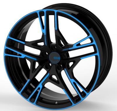 Cina 17,18,19,20,21,22Inch ruote forgiate su ordinazione PCD 5-108 5-112 5-114.3 5-120 6061 orlo di un pezzo T6 in vendita