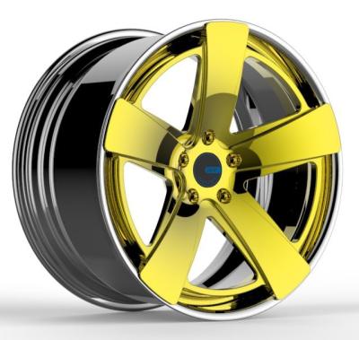 Cina Centro polacco dell'oro ruota forgiata 2 pezzi per il benz di Audi BMW in vendita