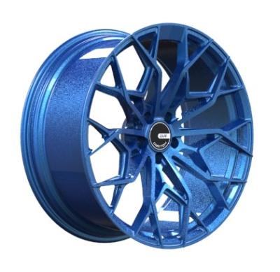 Cina PCD 5-112 gli orli su ordinazione blu a 18 pollici di 3 pezzi delle ruote di 3 pezzi in vendita