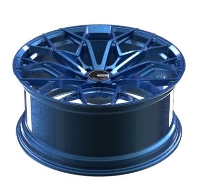 Cina PCD 5-112 gli orli su ordinazione blu a 18 pollici di 3 pezzi delle ruote di 3 pezzi in vendita