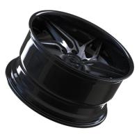 China Matt Black Two Piece Forged Wheels for sale