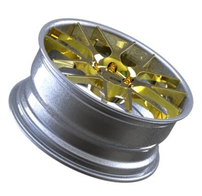 Cina L'oro che spazzolato tre pezzi hanno forgiato spinge 6061 T6 5x114 a 19 pollici le ruote di 3 pezzi in vendita
