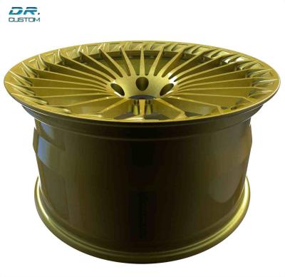 Cina Oro spazzolato che corre gli orli di alluminio a 22 pollici forgiati delle ruote ET45 in vendita