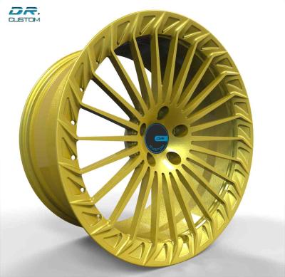 Cina Oro spazzolato che corre gli orli di alluminio a 22 pollici forgiati delle ruote ET45 in vendita