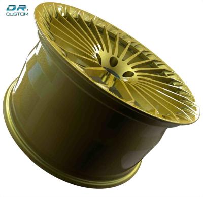 Cina Oro spazzolato che corre gli orli di alluminio a 22 pollici forgiati delle ruote ET45 in vendita