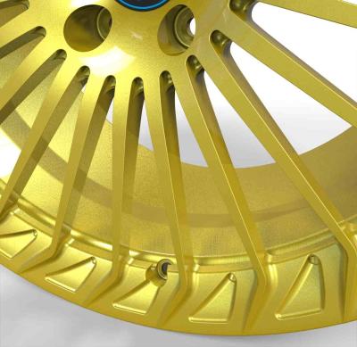 Cina Oro spazzolato che corre gli orli di alluminio a 22 pollici forgiati delle ruote ET45 in vendita