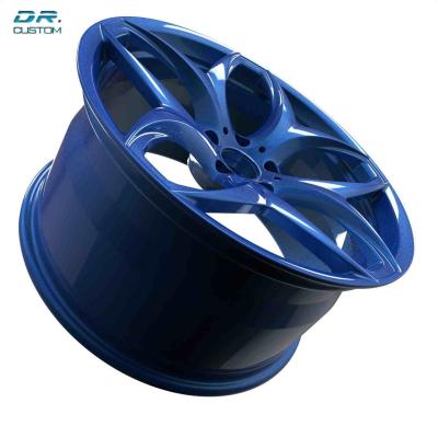 Cina PCD 5-120 ha forgiato il blu a 22 pollici 6061 T6 delle ruote automatiche per BMW in vendita