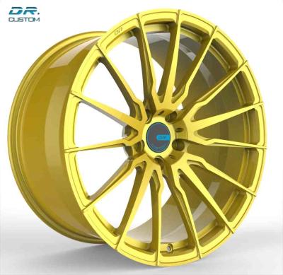 Cina pittura bronzea forgiata di un pezzo dell'oro del cappuccio su ordinazione delle ruote di 22in in vendita