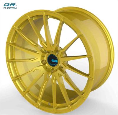 Cina pittura bronzea forgiata di un pezzo dell'oro del cappuccio su ordinazione delle ruote di 22in in vendita