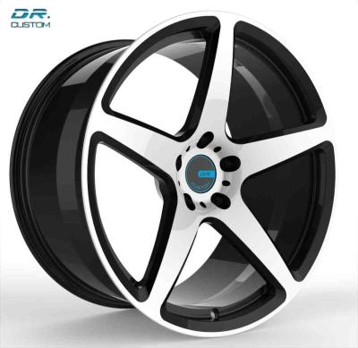 Cina Ruote forgiate concave profonde SAE Gloss Black Rims di PCD 5-139.7 a 20 pollici in vendita
