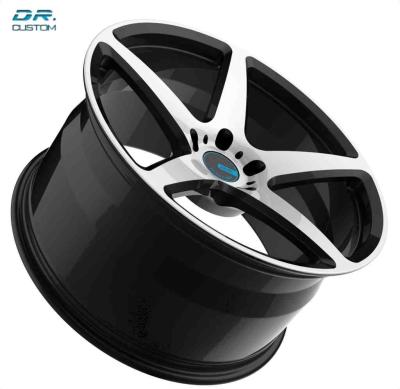 Cina Ruote forgiate concave profonde SAE Gloss Black Rims di PCD 5-139.7 a 20 pollici in vendita