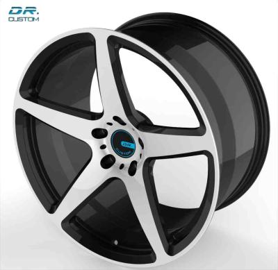 Cina Ruote forgiate concave profonde SAE Gloss Black Rims di PCD 5-139.7 a 20 pollici in vendita