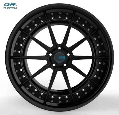 Cina Tre pezzi di ET50 5x120 spingono le ruote a 18 pollici di 3 pezzi di Matt Black in vendita