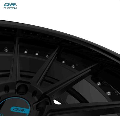 Cina Tre pezzi di ET50 5x120 spingono le ruote a 18 pollici di 3 pezzi di Matt Black in vendita