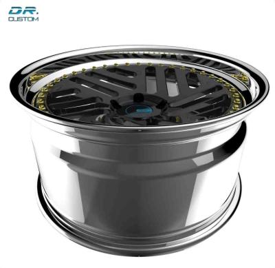 Cina Cerchioni di Gray Deep Dish Off Road ET15 5x108 a 17 pollici in vendita