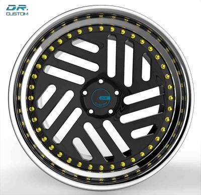 Cina Cerchioni di Gray Deep Dish Off Road ET15 5x108 a 17 pollici in vendita