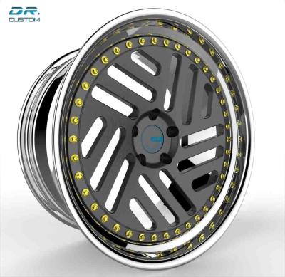 Cina Cerchioni di Gray Deep Dish Off Road ET15 5x108 a 17 pollici in vendita