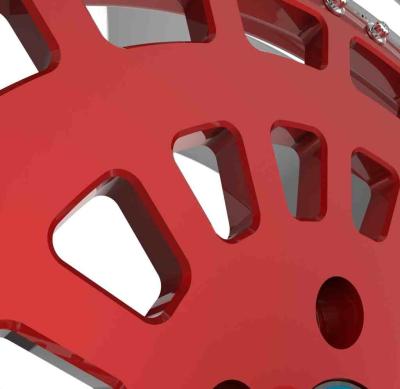 Cina Il labbro forgiato rosso spazzolato di punto spinge ET15 5x114.3 a 18 pollici in vendita