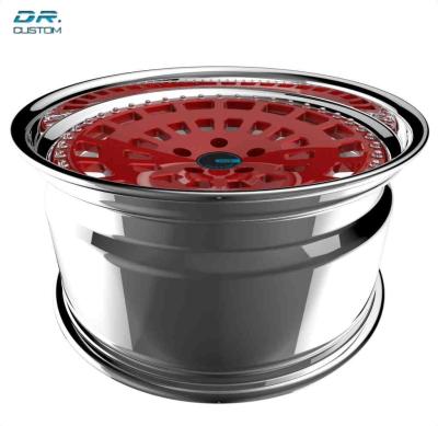Cina Il labbro forgiato rosso spazzolato di punto spinge ET15 5x114.3 a 18 pollici in vendita
