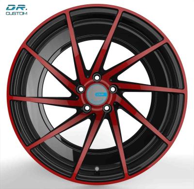 Cina Fronte nero rosso Monoblock della lega a 18 pollici T6 delle ruote 6061 di PCD 120 in vendita