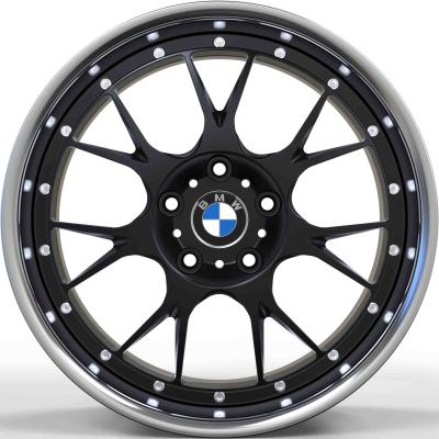 Cina Ruote forgiate in due pezzi ET10 Matte Black Rims di PCD 5-108 a 20 pollici in vendita
