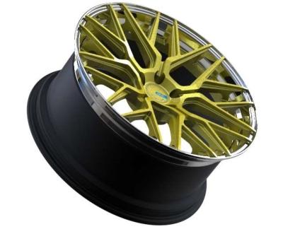 Cina Matt Black Gold Center 5x120 le ruote di 3 pezzi in vendita