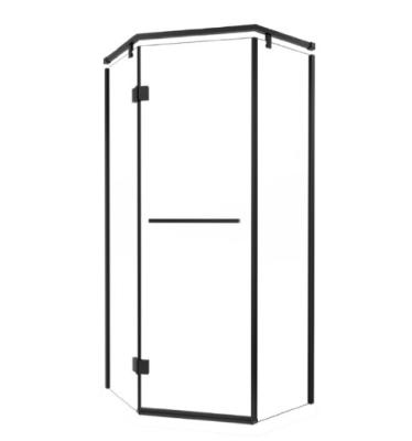 China Sleek Bevel Edge Glas Hoekplank voor Badkamer Douche Ruimte Ruimte in elektroplate Te koop