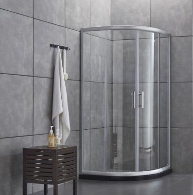 Cina Moderno design in acciaio inossidabile doccia porta di vetro manico con finitura elettroplata in vendita