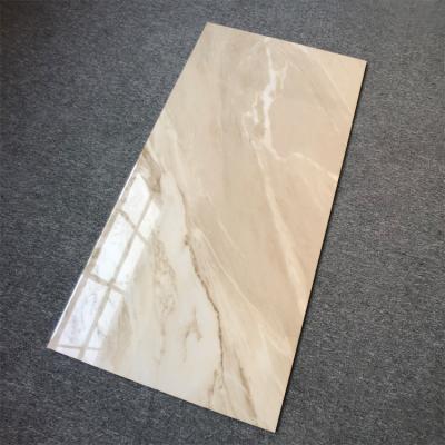 Cina 600x1200 Piastrelle di pavimento in ceramica lucida per la ristrutturazione di cucine e soggiorni moderni in vendita