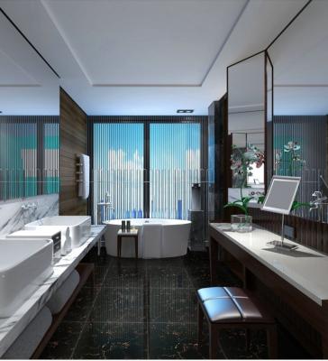 Cina Chic marmo nero e oro pavimento bagno piastrelle in ceramica per pavimento parete giubbotti piastrelle specchio pakistan in vendita