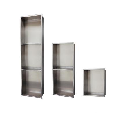 Cina Stile di design moderno nero vasca da bagno a parete intagliata Niche doccia inserito con rivestimento in cromo in vendita