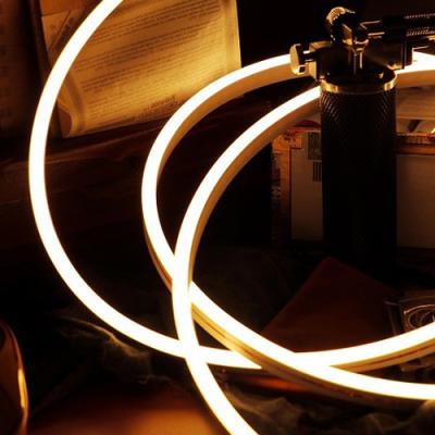 中国 建築照明のための暖かく白いULの適用範囲が広いシリコーンのネオン ストリップ24V IP67 販売のため
