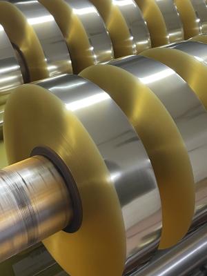 Cina Spazzoli il PVC dei filamenti che avvolge il giallo trasparente di spessore del rotolo 150mic in vendita