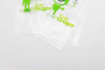 Cina Tè Carry Bag di plastica del latte della bolla della bevanda rinforzo del lato da 20 micron per la singola tazza del trasportatore in vendita