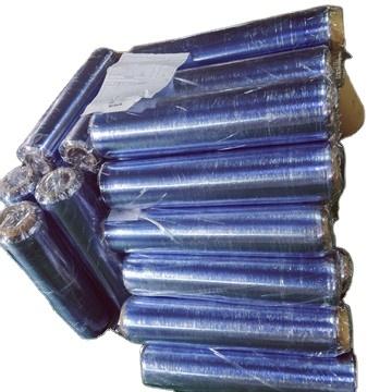China Rollo de película de PVC azul de 500 cm de ancho con superficie en relieve de servicio personalizado en venta