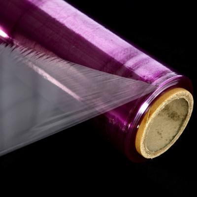 China Rekupereerbare Meubilair Verpakkende Film 245cm Breedte Rood Transparant Plastic Broodje Geen Lijm Te koop