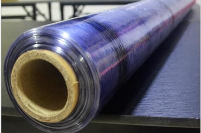 Cina Larghezza trasparente morbida del rotolo di film plastico del PVC 42PHR 0.06mm 2200mm per imballare in vendita