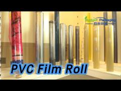 Flexible PVC Film Roll 0.03mm Thickness Transparent No Sticky Recyclable