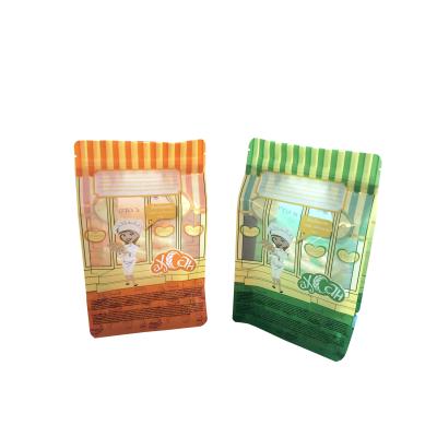 China Christmas Candy / Cookie Matte Biodegradable Packaging Bags With Window for sale