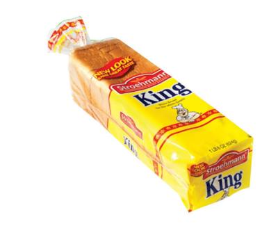China Supermarket Friendly Flat Bread Packaging Bag Roll Transparent for sale