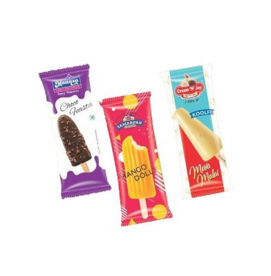 China Ice Cream Packaging Stretch Film Roll , Laminating Food Grade Pe Plastic Wrapping Roll for sale