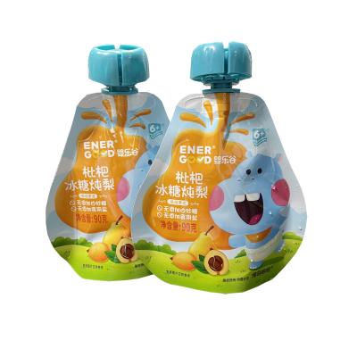 China Custom logo aluminium foil Mini Spout Pouch Sample Sachet Hand Cream spout pouch packaging bag for Juice Liquid package for sale