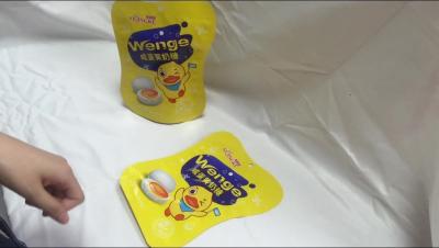 China Custom Printed White Doypack Food Pouches Zip Lock Coffee Snack Packaging Bags for sale