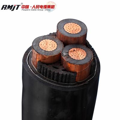 China 15kv 33kV Medium Voltage Steel Wire Armoured Electrical Cable 3 Phase Copper Wire Screen XLPE Power Cable for sale