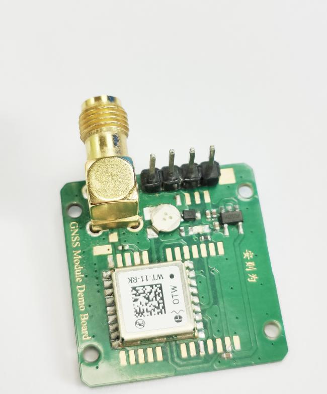 Close-up view of RTK Module components